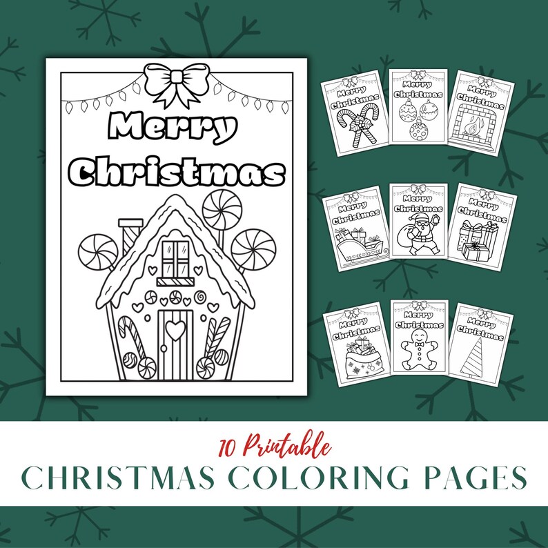Merry Christmas Coloring Pages, Printable Coloring Pages, Christmas ...