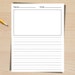Printable Draw and Write Paper, Printable Journal Paper, Handwriting ...