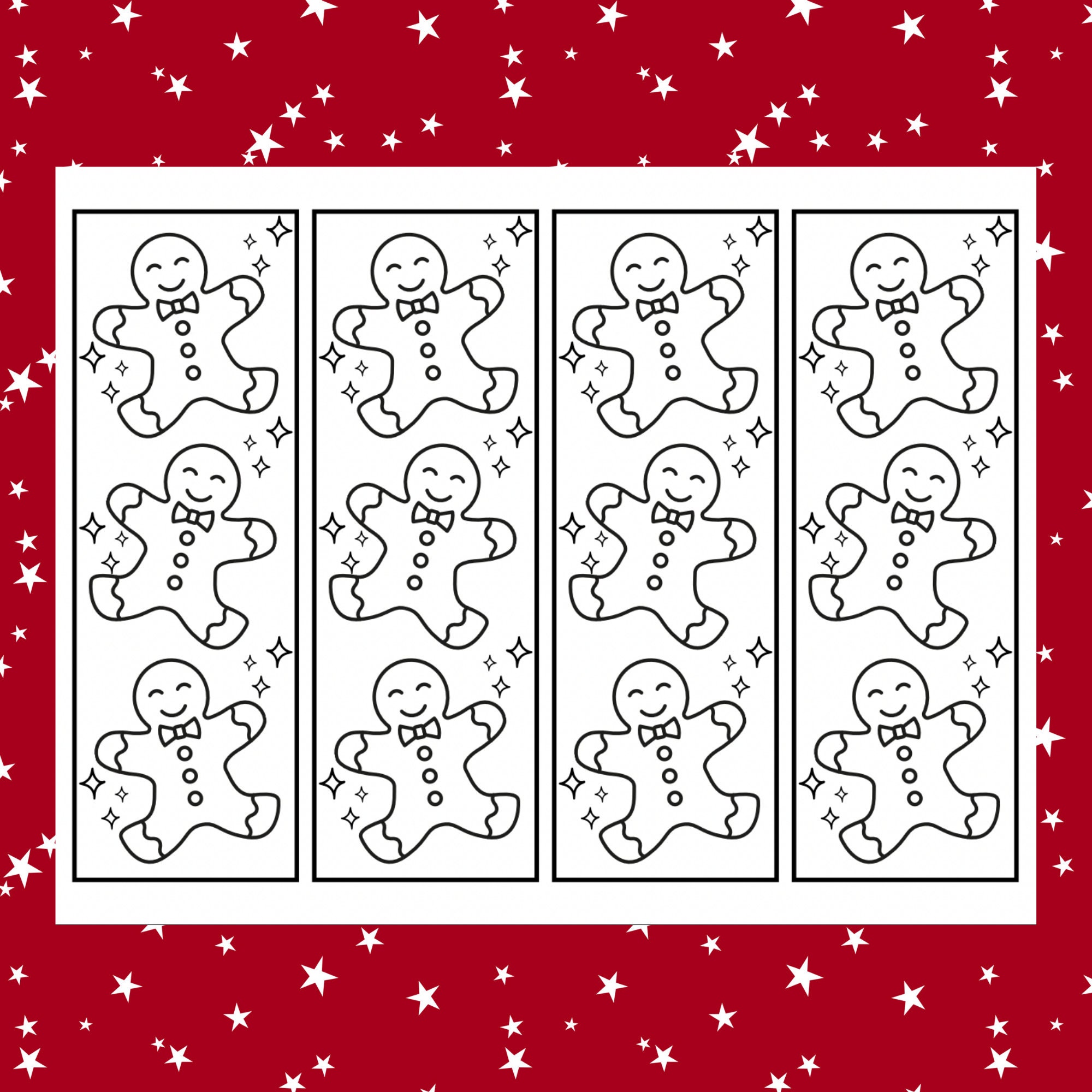 Printable Christmas Bookmarks for Kids, Christmas Themed Color Your Own ...