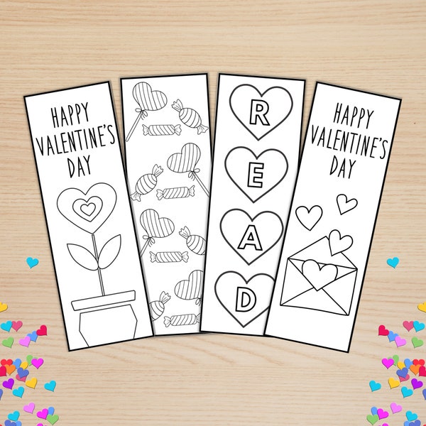 Valentine Bookmark - Etsy