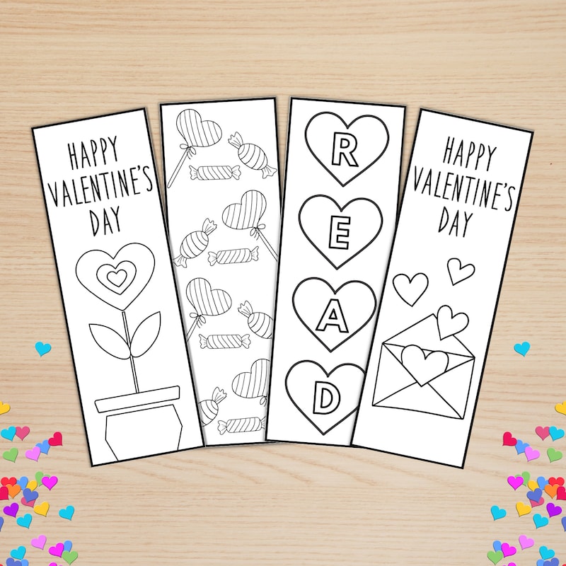 Valentine Bookmark - Etsy