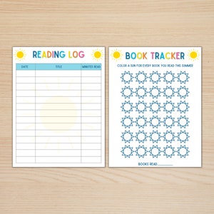 Summer Reading Printables, Summer Reading Log, Summer Book Tracker ...