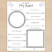 All About My Aunt Printable, Aunt Questionnaire, Mother's Day Printable ...