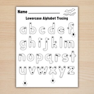 Halloween Tracing Printables, Spider and Bat Worksheets for Preschool ...