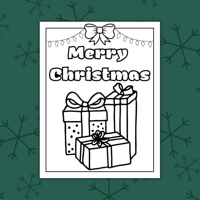 Merry Christmas Coloring Pages, Printable Coloring Pages, Christmas ...