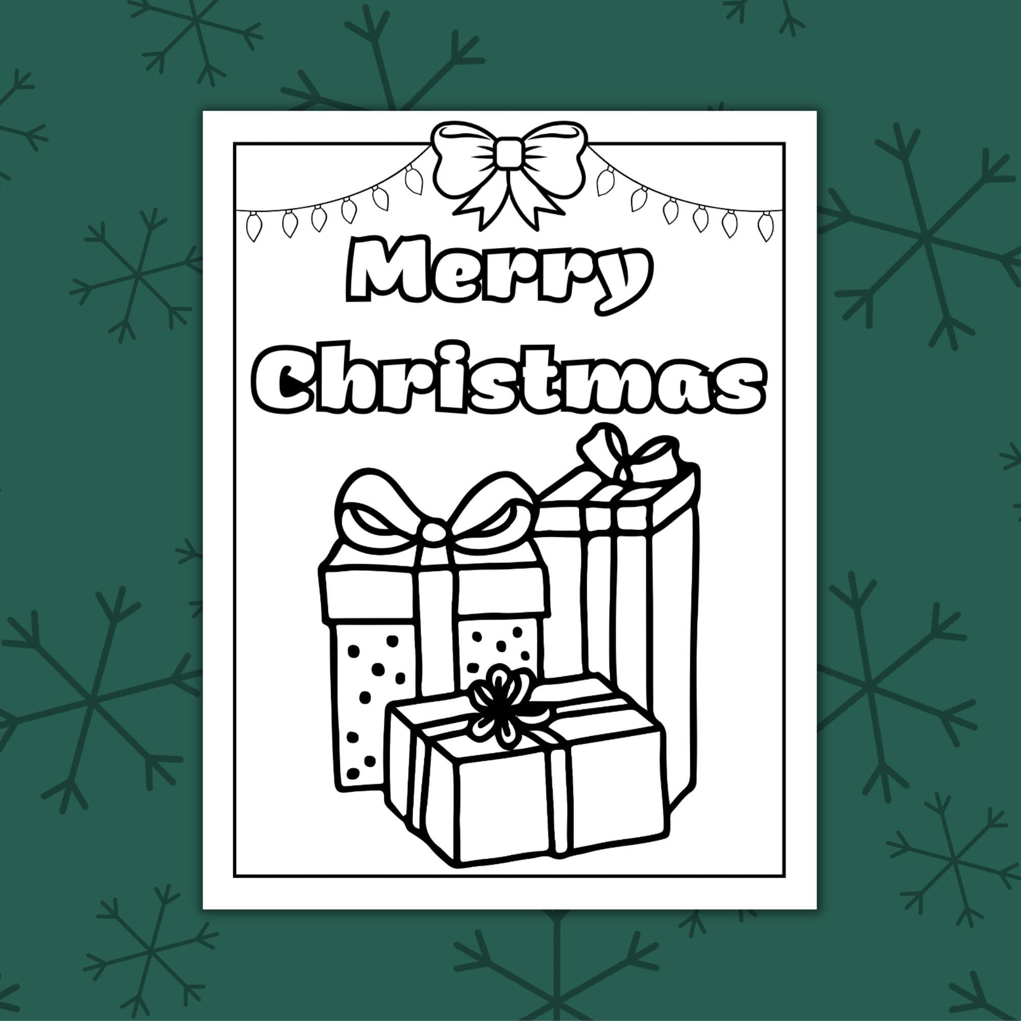 Merry Christmas Coloring Pages, Printable Coloring Pages, Christmas ...