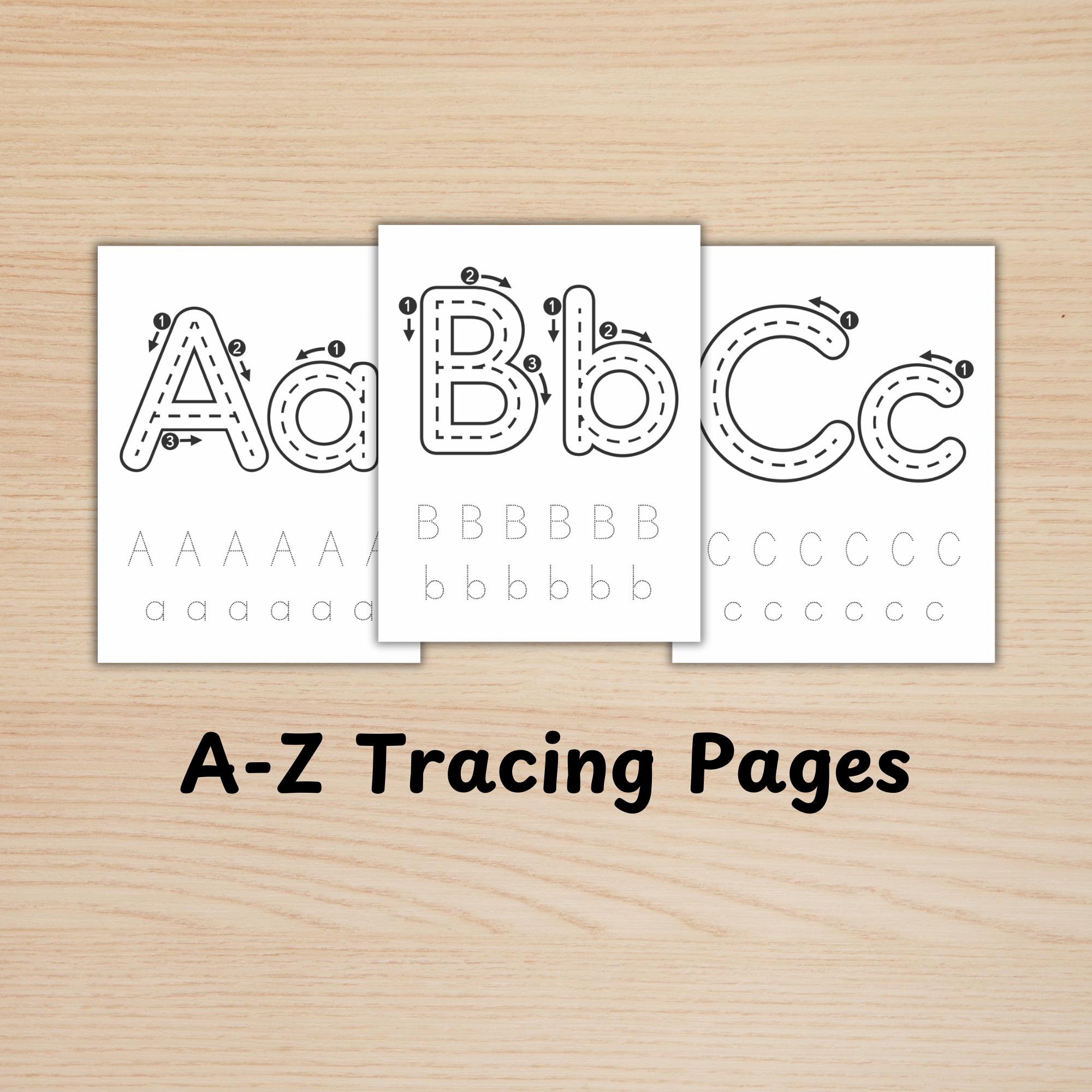 Alphabet Tracing Printables, Printable Handwriting Practice for ...