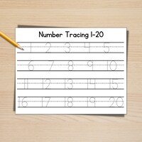 Number Tracing Worksheets, 32 Traceable Number Sheets, Printable ...