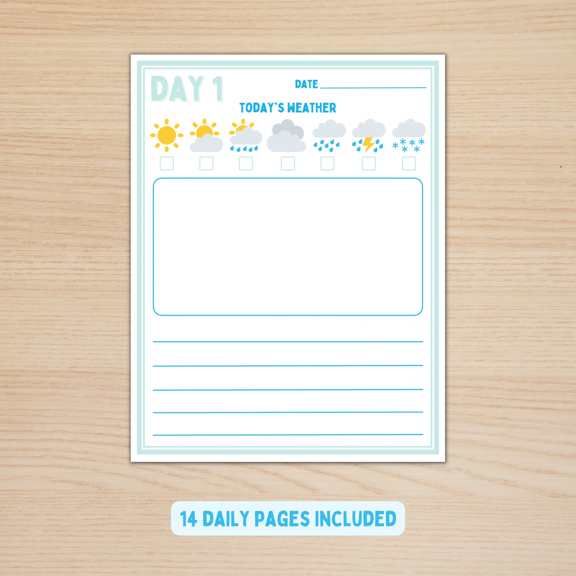 Kids Travel Journal: Printable Vacation Memory Book (PDF Printable ...