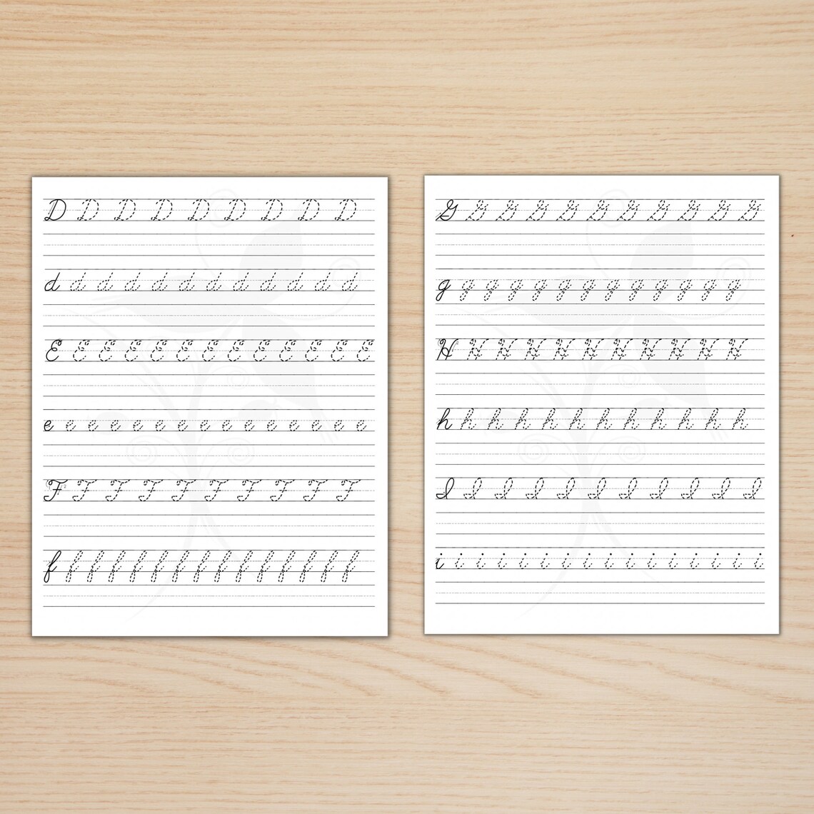 Printable Cursive Handwriting Practice, Cursive Alphabet Tracing ...