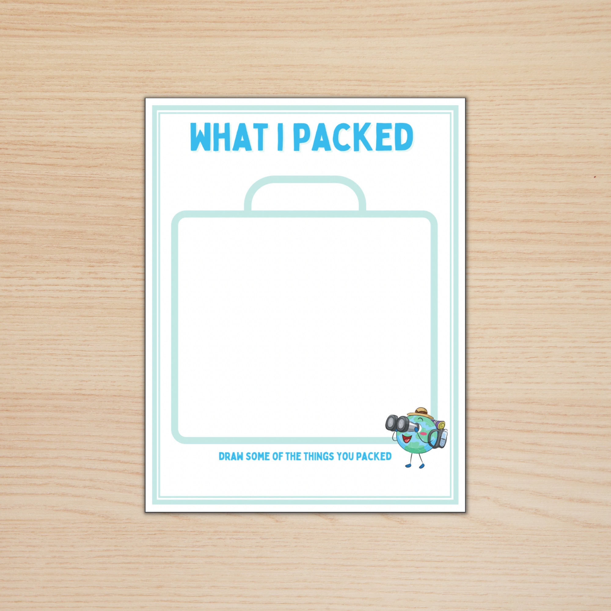 Kids Travel Journal: Printable Vacation Memory Book (PDF Printable ...