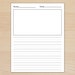 Printable Draw and Write Paper, Printable Journal Paper, Handwriting ...