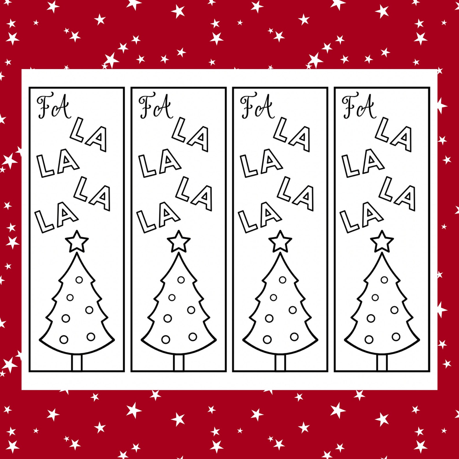 Printable Christmas Bookmarks for Kids, Christmas Themed Color Your Own ...