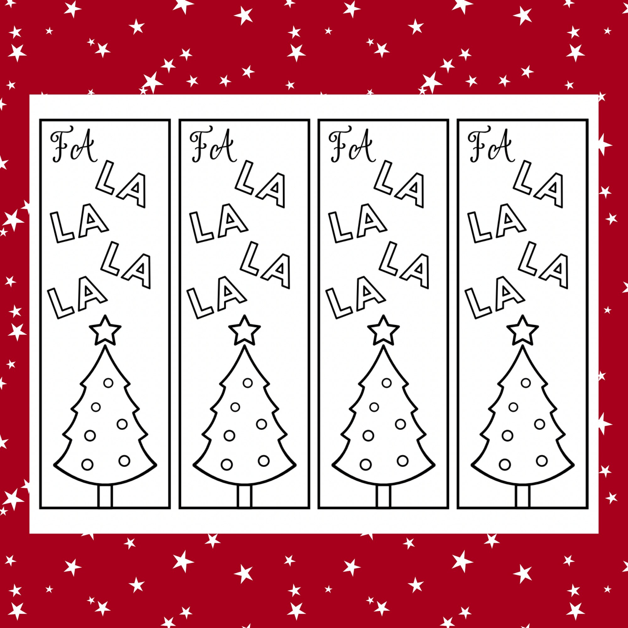 Printable Christmas Bookmarks for Kids, Christmas Themed Color Your Own ...