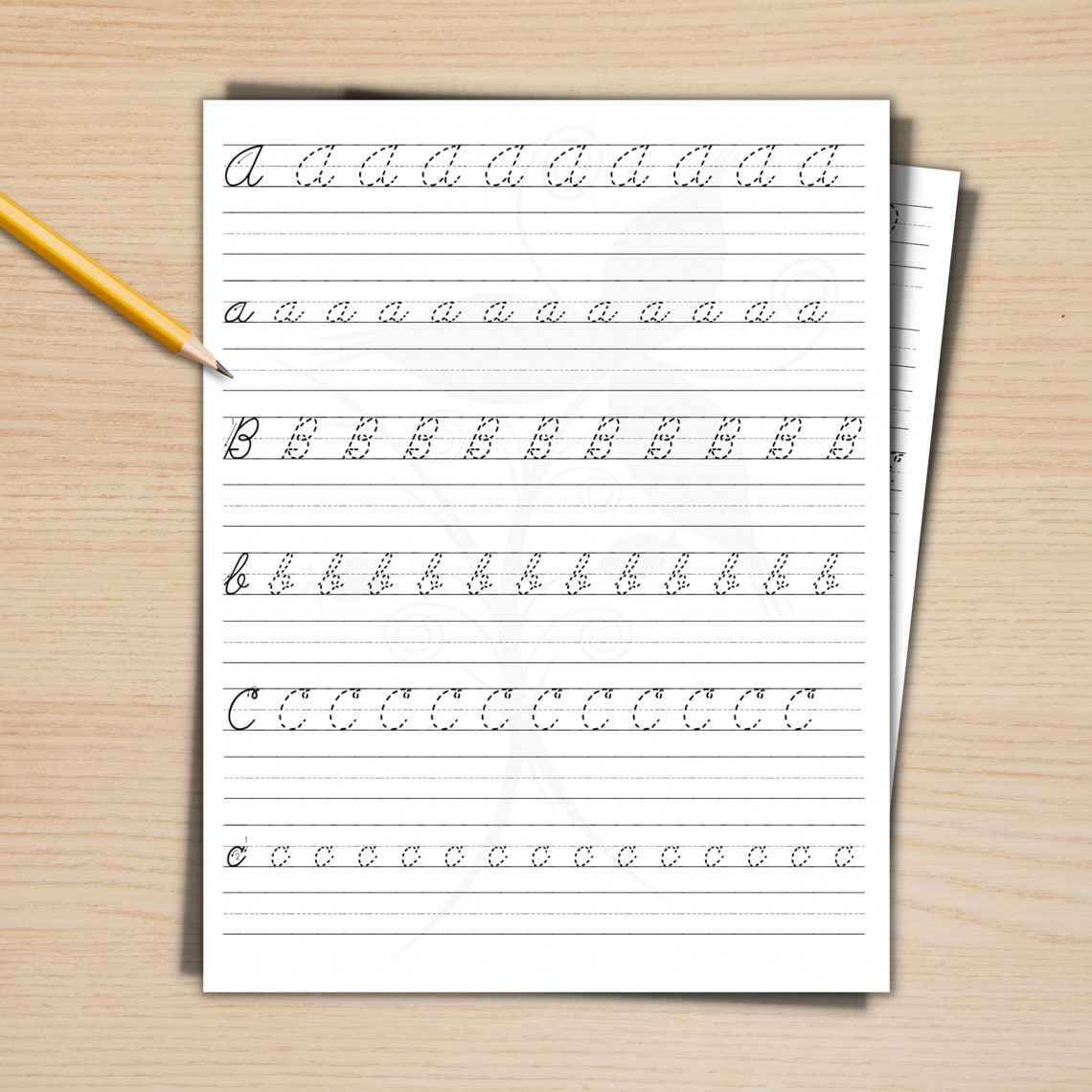 Printable Cursive Handwriting Practice, Cursive Alphabet Tracing ...