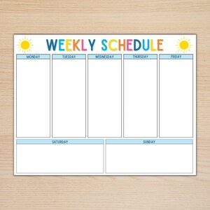 2025 Summer Planner for Kids, Summer Schedule, Summer Printables ...