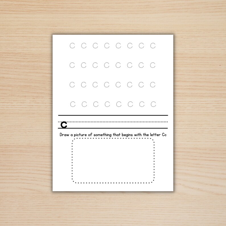 Alphabet Tracing Worksheets, Printable Handwriting Practice, Preschool ...