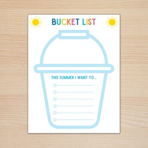 2025 Summer Planner for Kids, Summer Schedule, Summer Printables ...