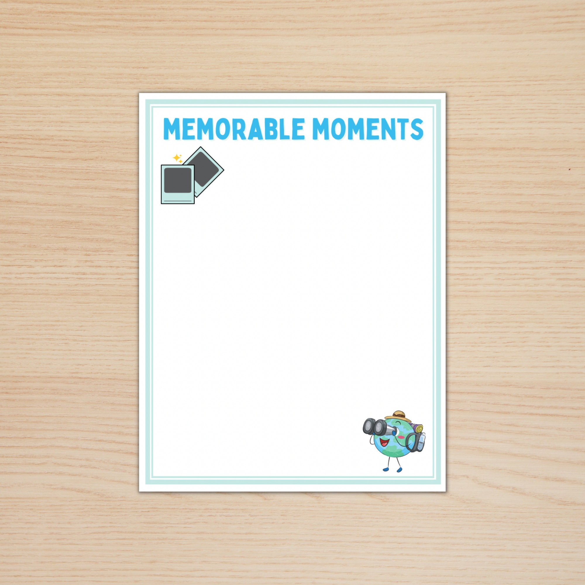 Kids Travel Journal: Printable Vacation Memory Book (PDF Printable ...