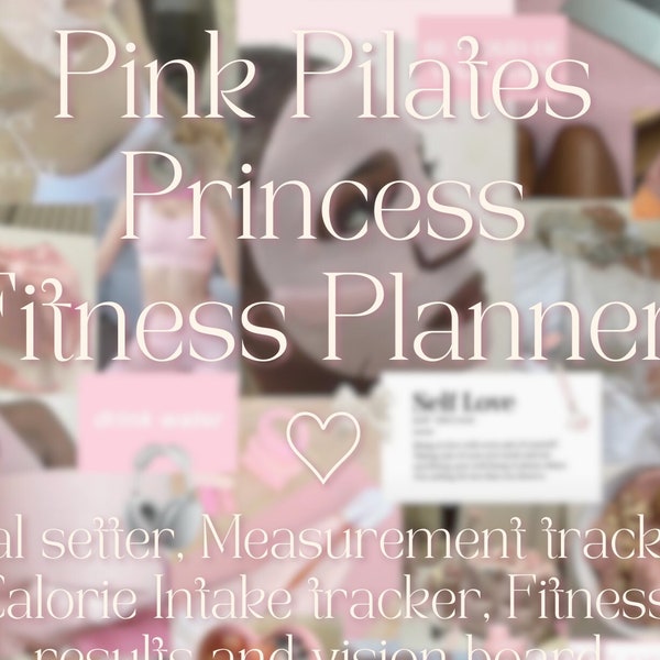 Pink Pilates Princess Fitness Planner Aesthetic Fitness Planner Pink ...
