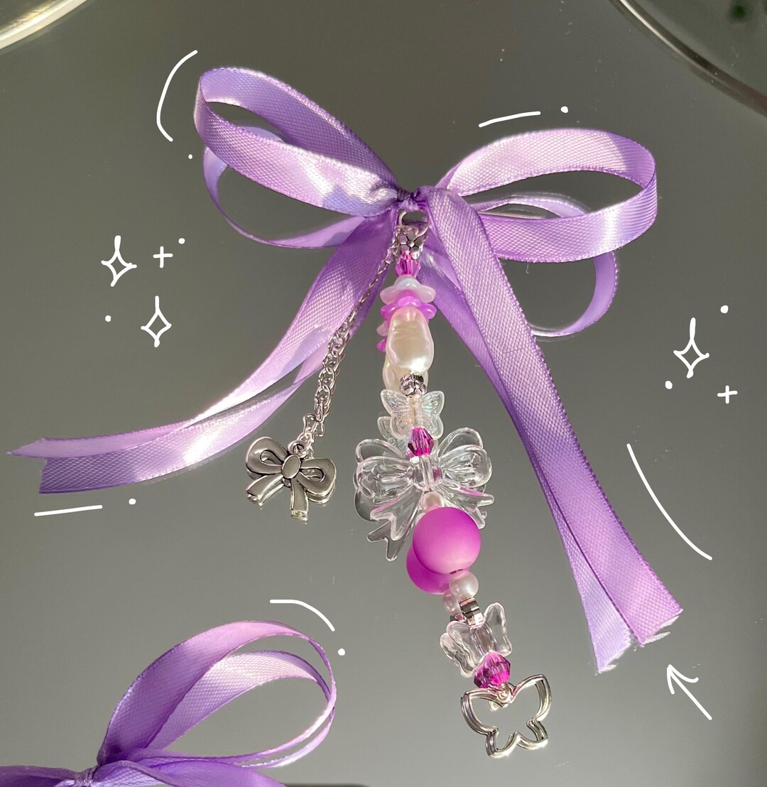 Handmade Purple-themed Hijab Bow Set - Aesthetic Hijab/clothing ...
