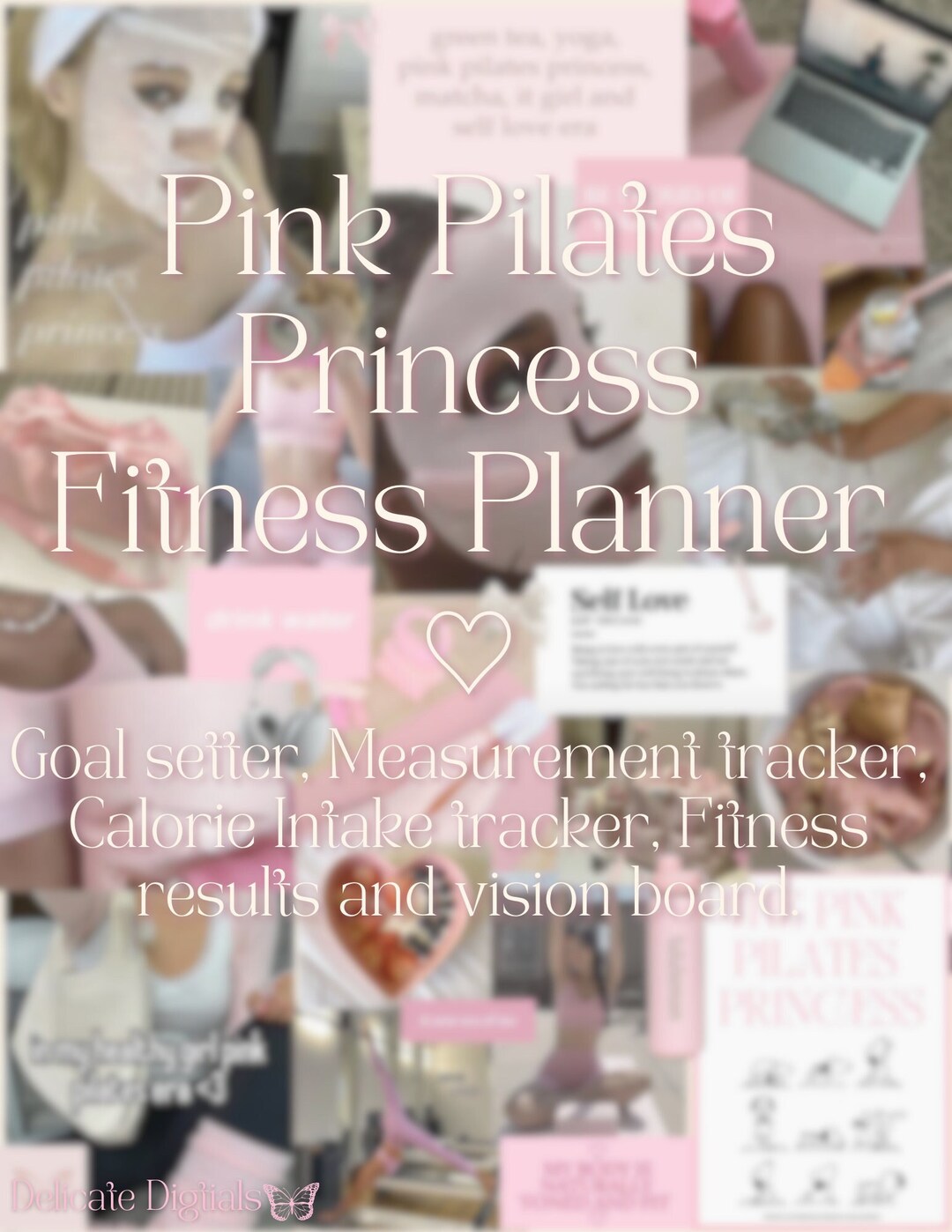 Pink Pilates Princess Fitness Planner | Aesthetic Fitness Planner ...