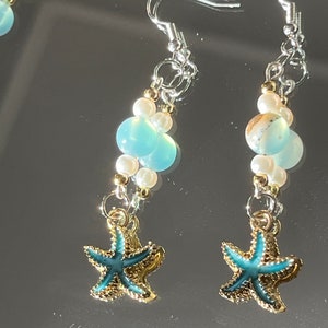 Seacore, Beach Theme Beaded Jewelry Set, Necklace, Earrings, and ...