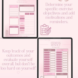 Pink Pilates Princess Fitness Planner | Aesthetic Fitness Planner ...
