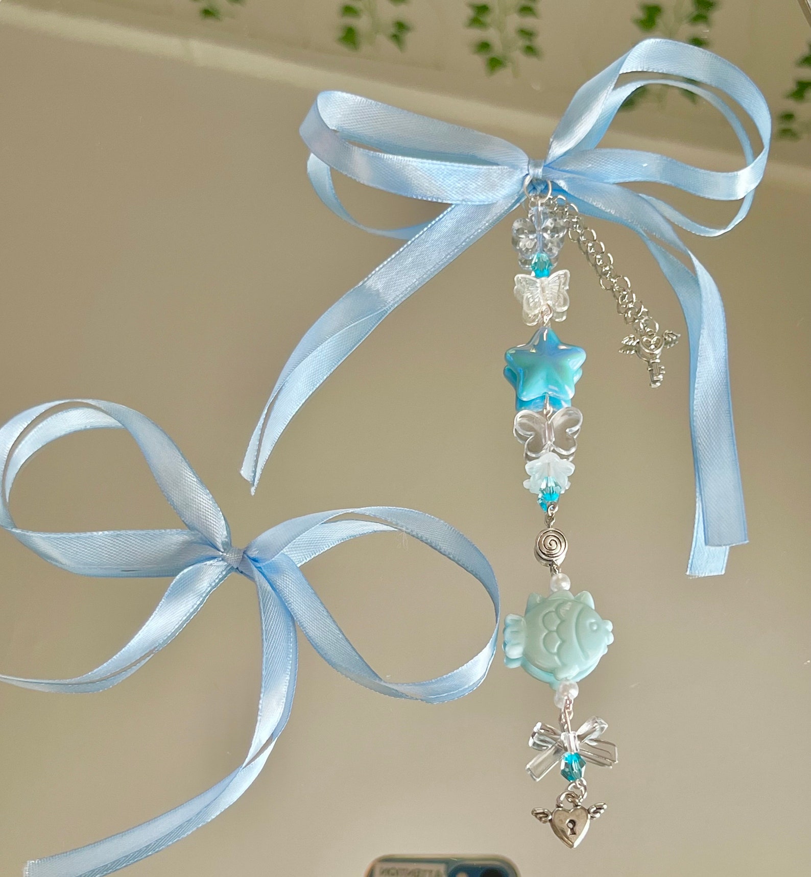 Handmade Blue-themed Hijab Bow Set - Aesthetic Hijab/clothing Accessory ...