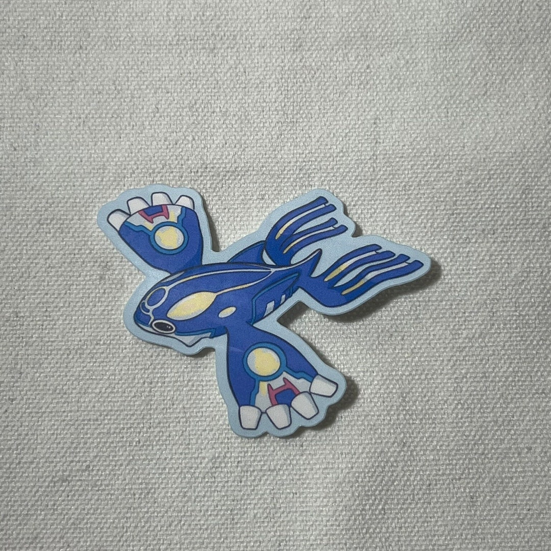 Pokemon Sticker Primal Kyogre Cute Decals - Etsy