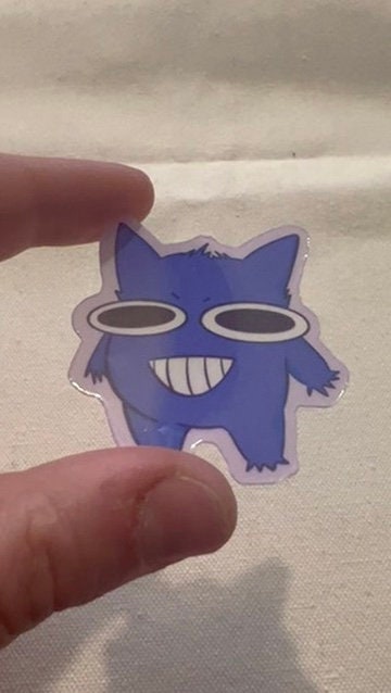 Pokemon Sticker Gengar Cute Decals - Etsy