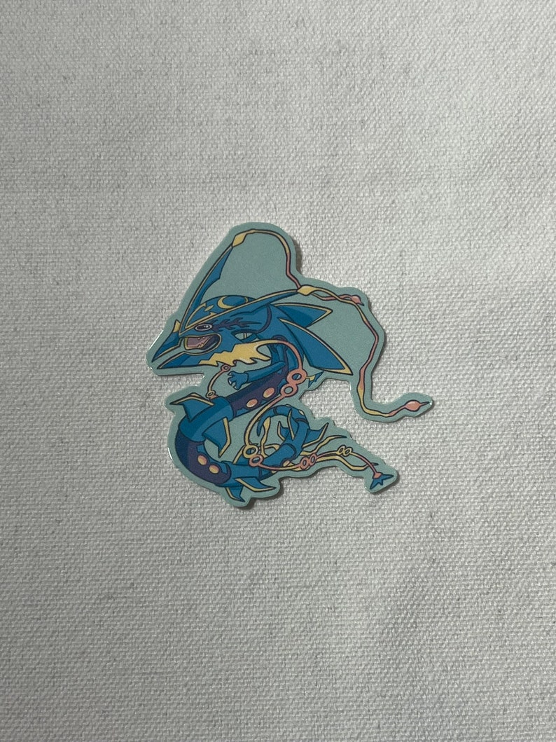 Pokemon Sticker Mega Rayquaza Cute Decals - Etsy