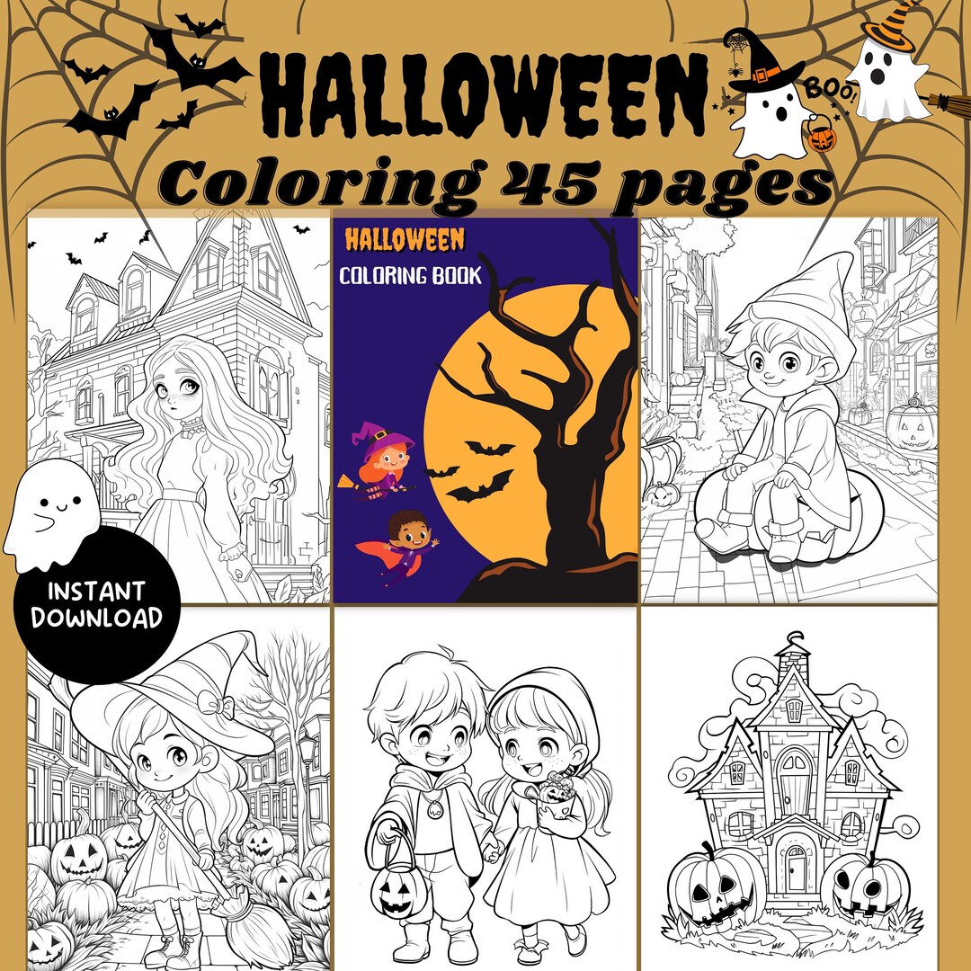 Halloween Activity Pages Printable Halloween Color Page Coloring Sheets ...