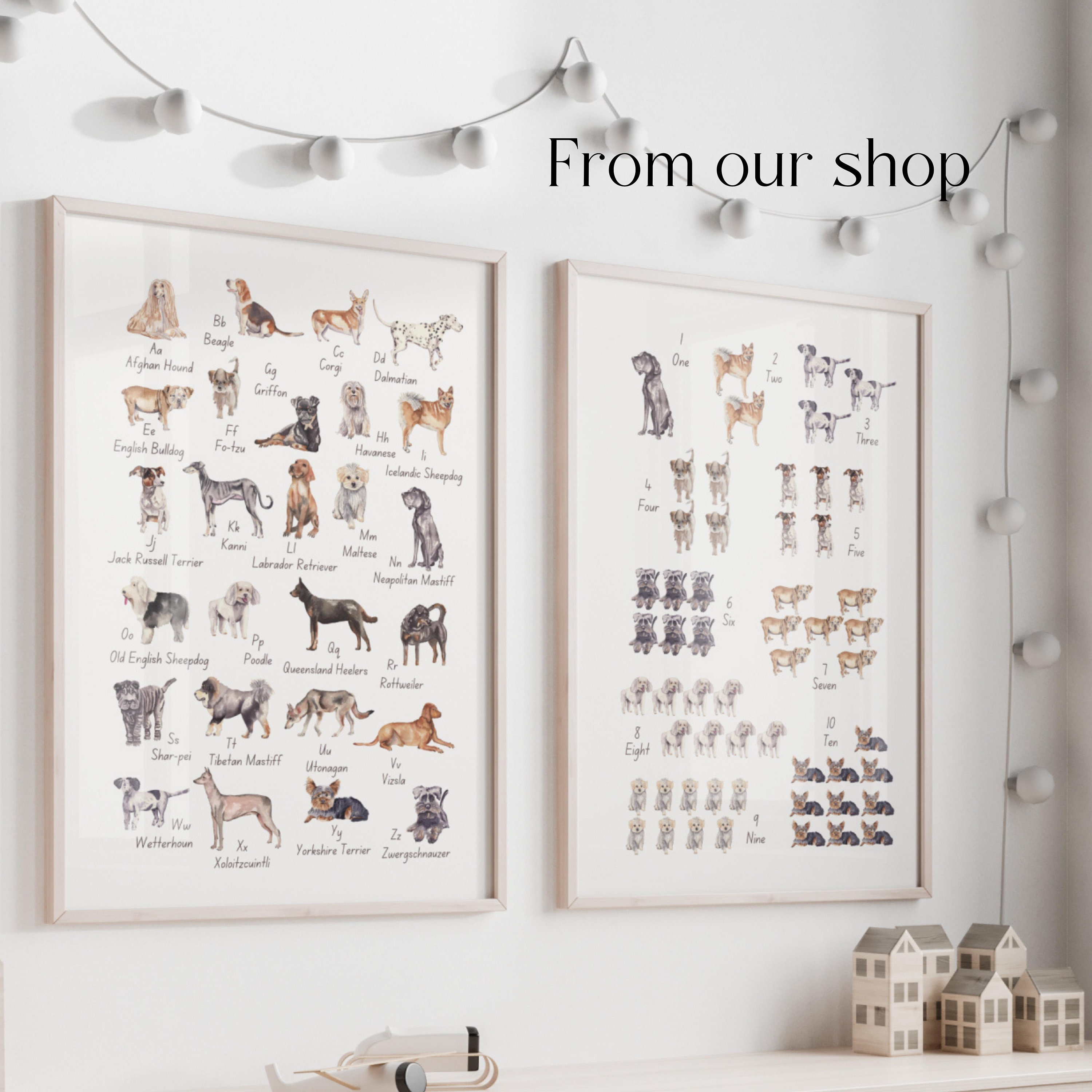 Bird Alphabet Poster Bird Numbers Poster Birds Nursery Decor - Etsy