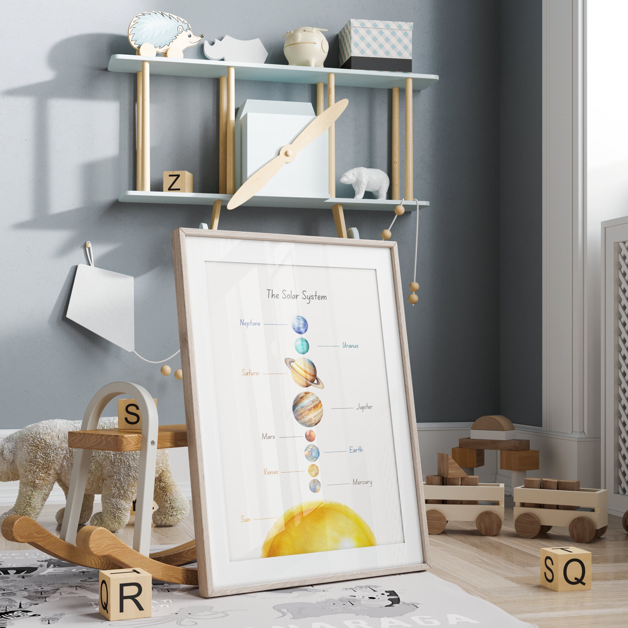 Solar System Poster Solar System Classroom Posters Homeschool ...