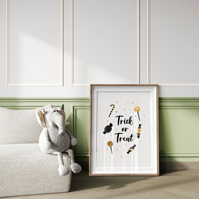 Halloween Bundle Set Cute Ghost Print Halloween Nursery Decor Halloween ...