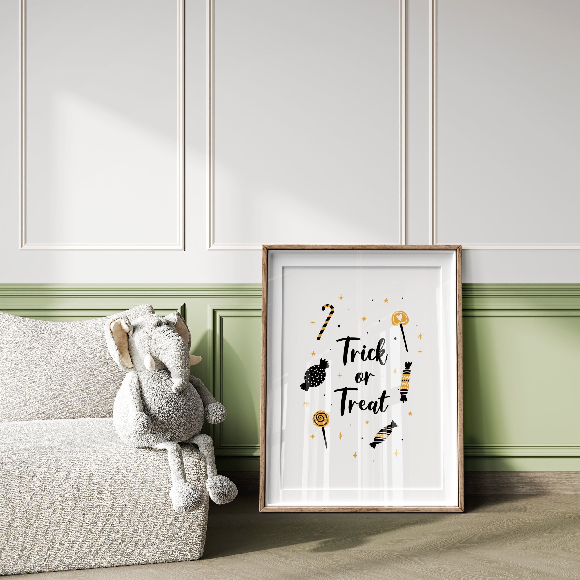 Halloween Bundle Set Cute Ghost Print Halloween Nursery Decor Halloween ...
