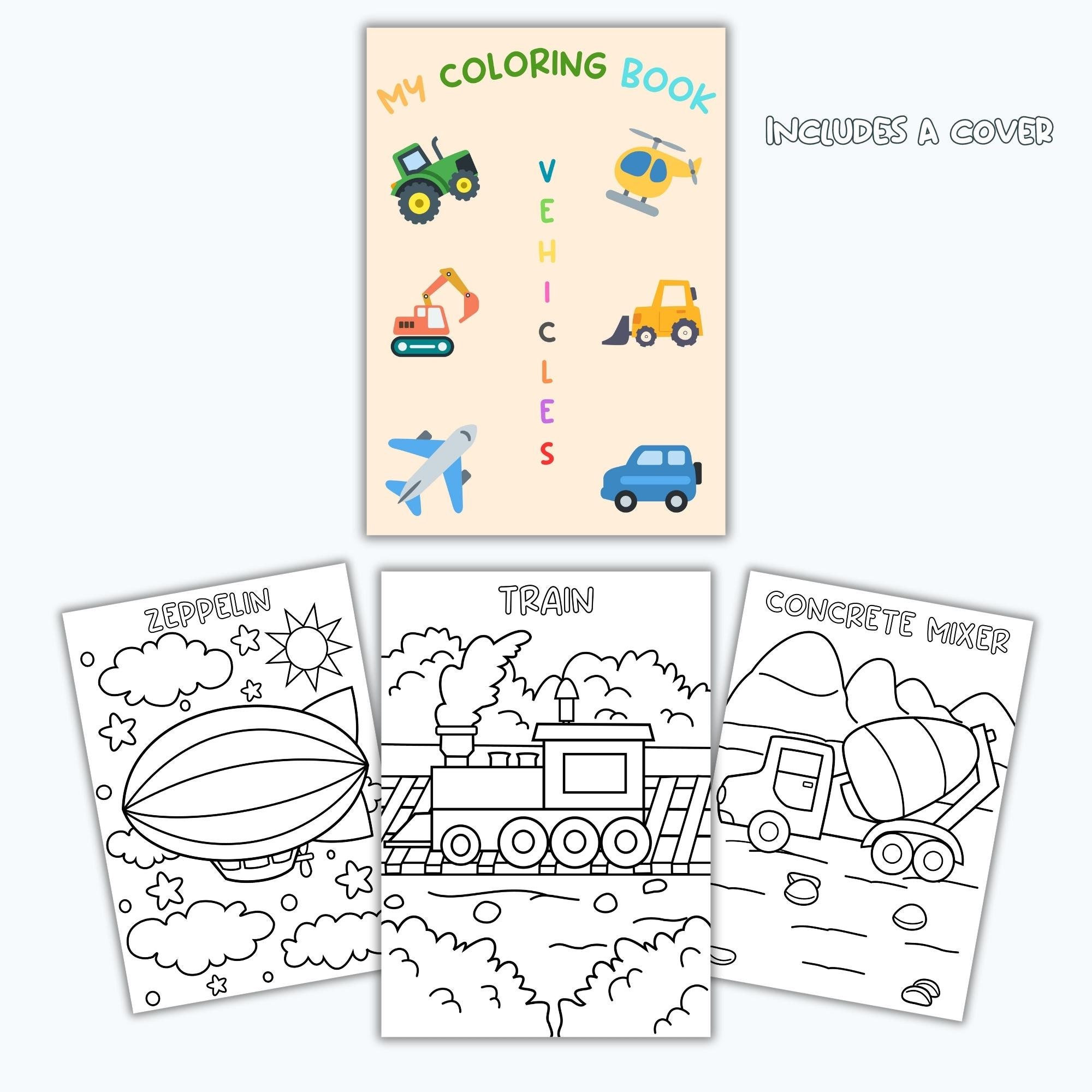 Summer Coloring Pages Vehicles Coloring Sheets Summer Activities for ...