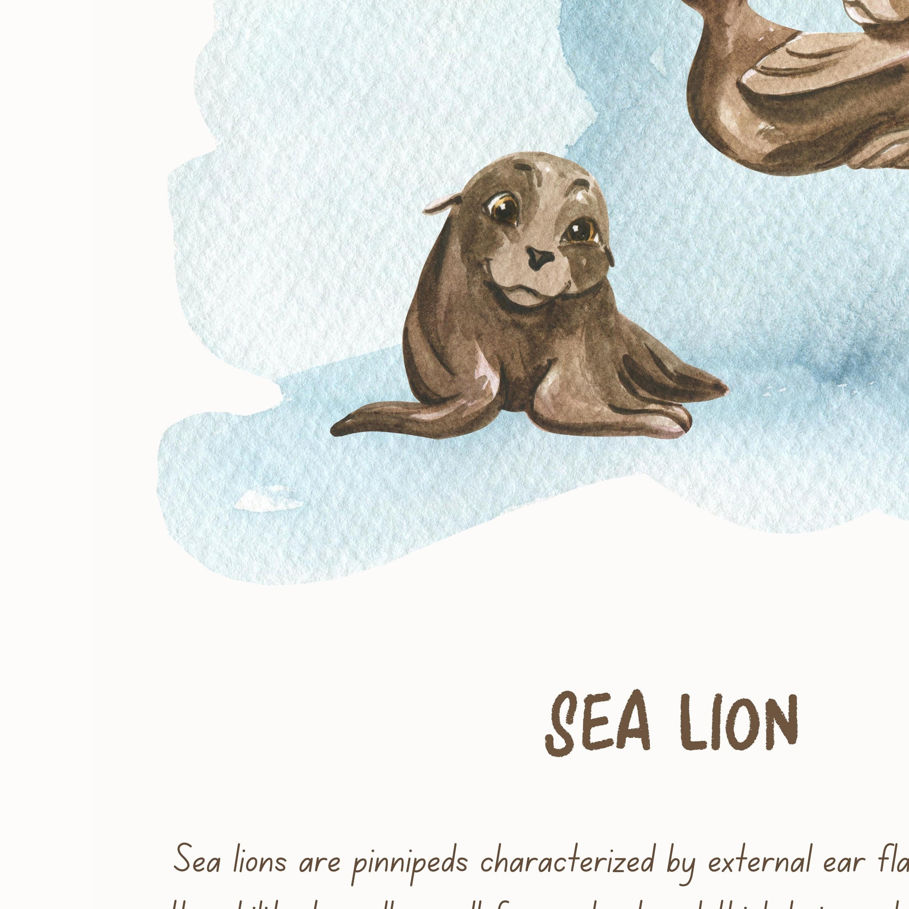 Arctic Animals Nursery Print Arctic Nursery Art Montessori Educational ...