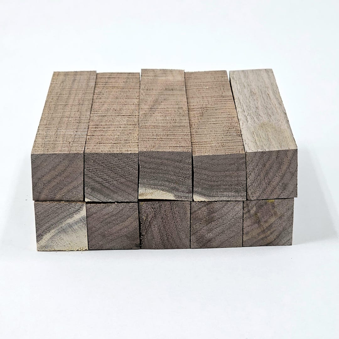 5 Pack of Walnut Pen Turning Blanks 1" X 1" X 5" Long. - Etsy