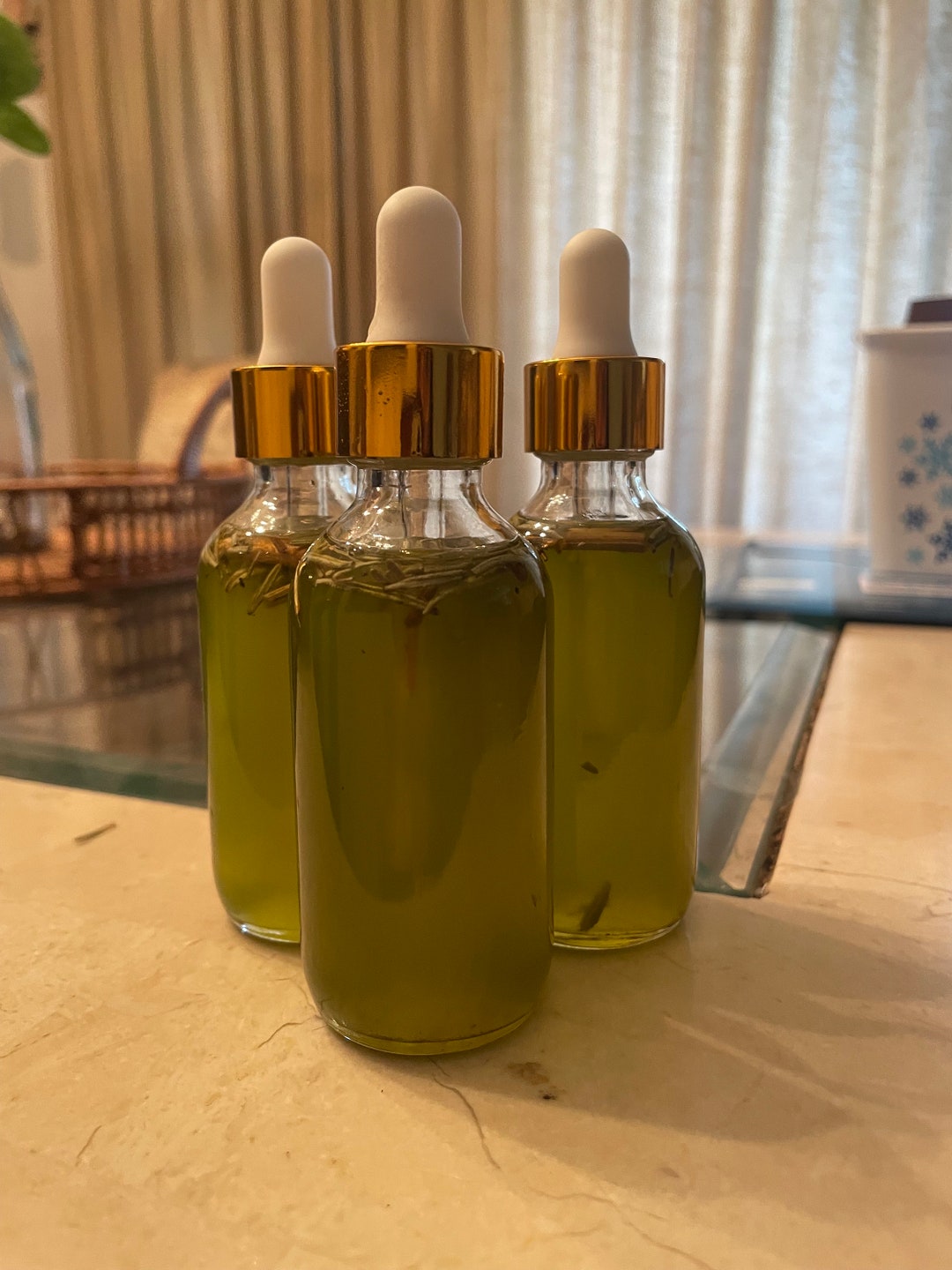 Hair Growth Oil With Rosemary, Tea Tree& Castor Oil, 100% Natural ...