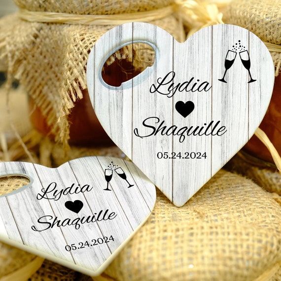 Personalized Heart Bottle Opener Wedding Favor Wedding Favors for Guests Wedding Favors for Guests in Bulk Wedding Gift Etsy UK