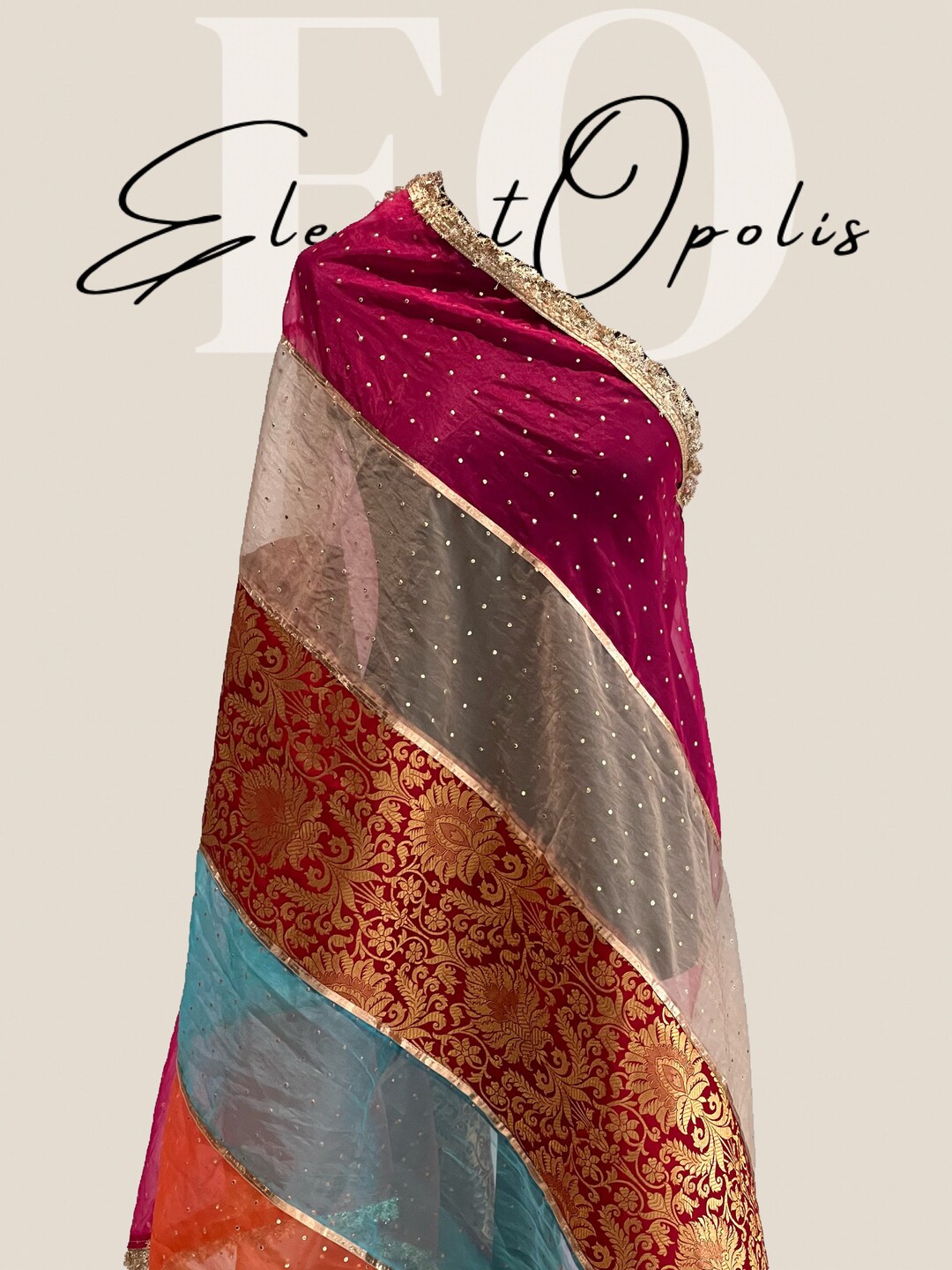 Pakistani Punjabi Chunni , Dupata - Etsy UK