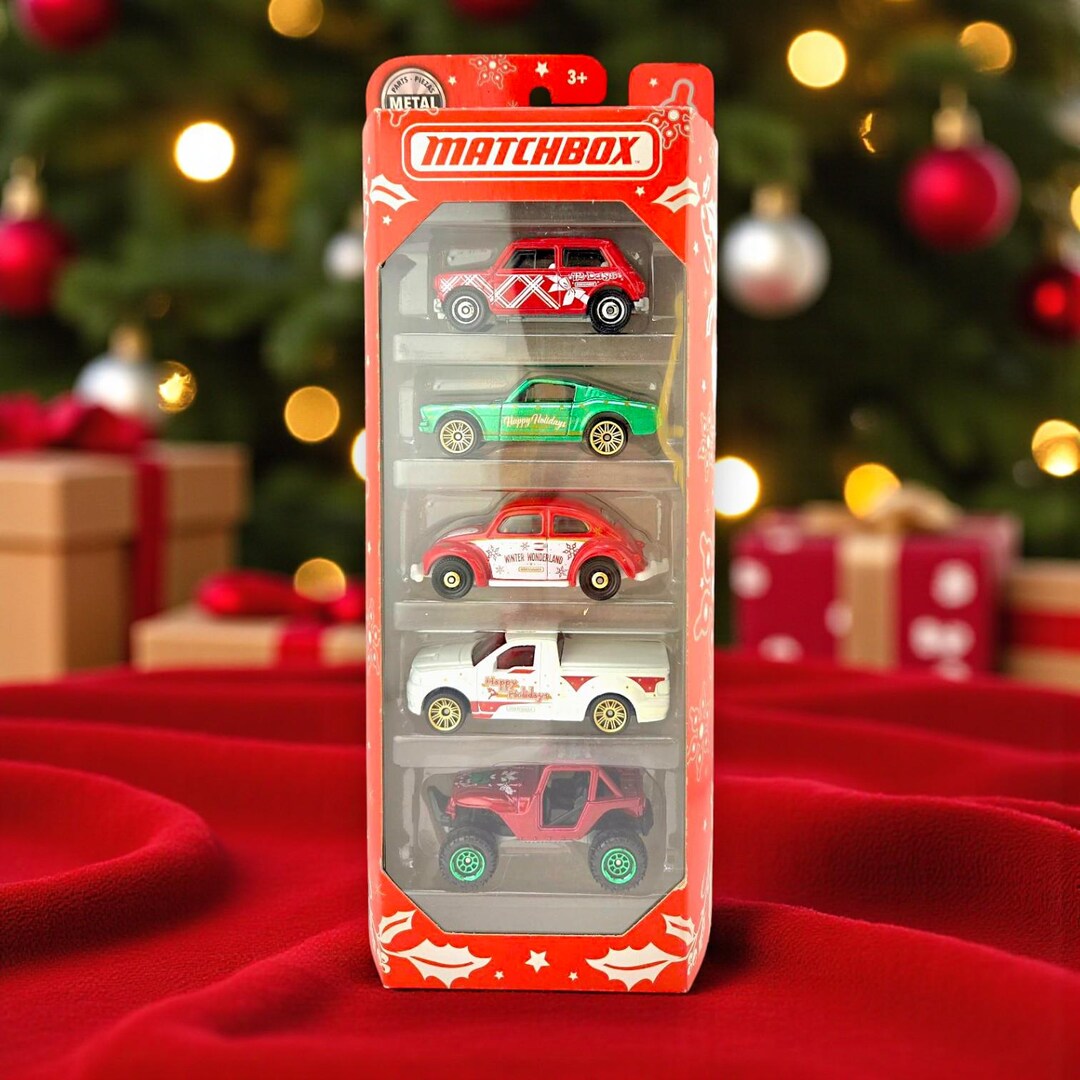 Matchbox 2020 Holiday 5-pack –vintage Diecast Car Gift Set by Mattel ...