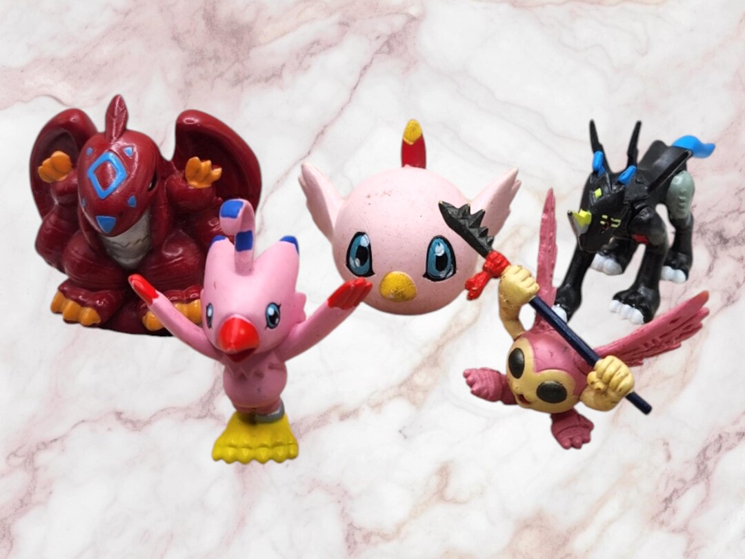 DIGIMON Bandai Mini H-T Figures Choice, 1 to 2", Raidramon, Biyomon ...