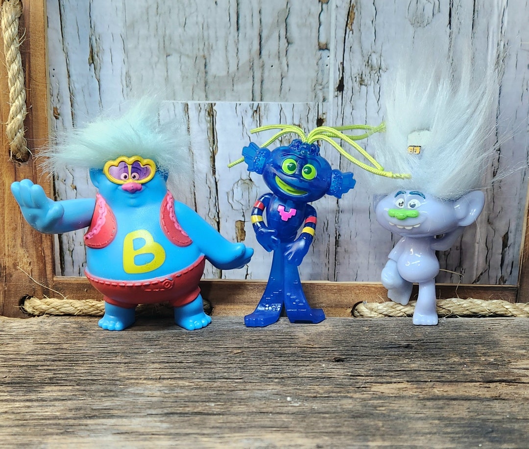 TROLLS Collectible Action Figure, Diamond Guy, Biggie or King Trollex ...