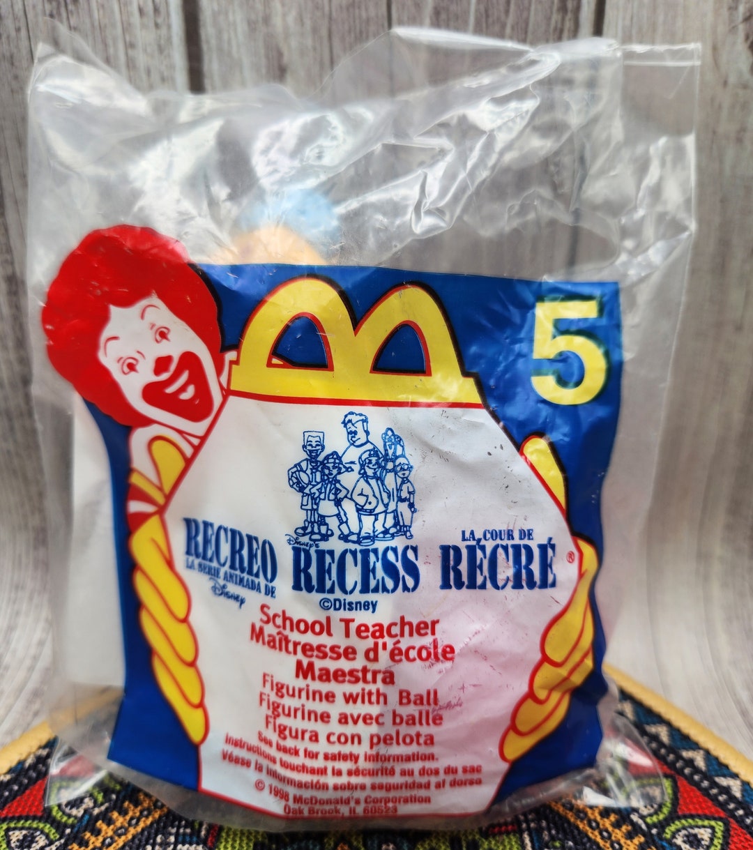 Recess School Teacher Figure 1998 Disney Mcdonalds Happy - Etsy