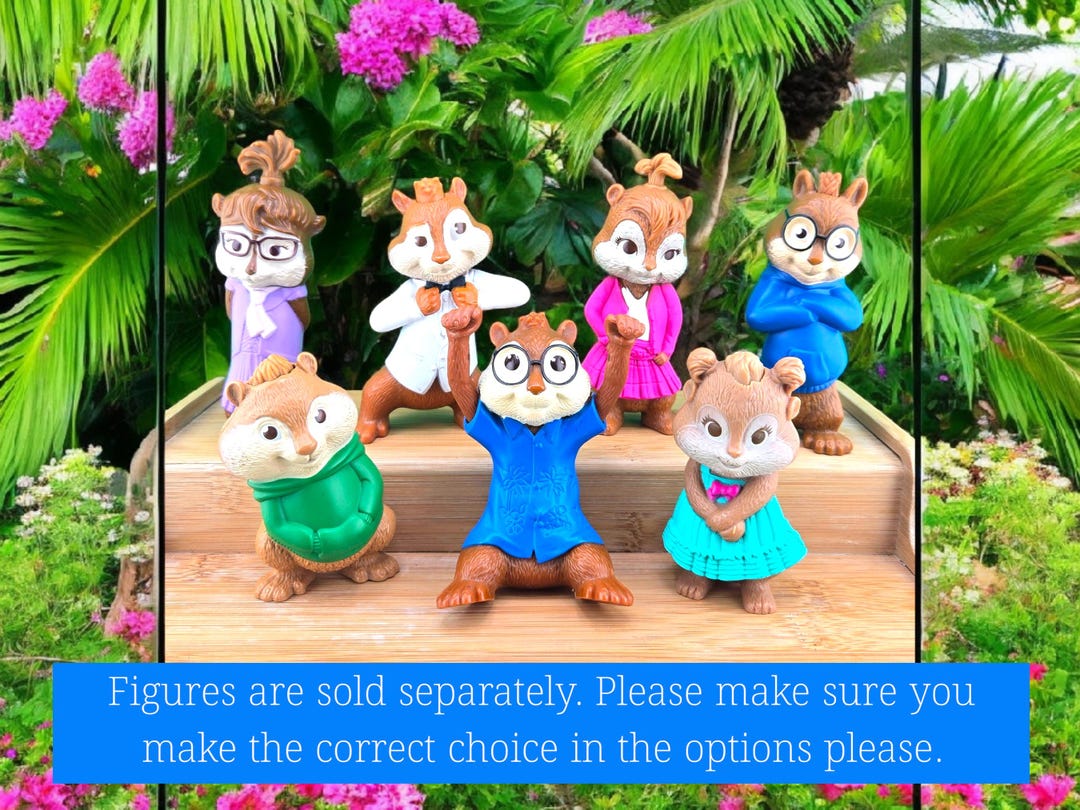 ALVIN and the Chipmunks Figure Toys. You Choose. Simon, Theodore ...