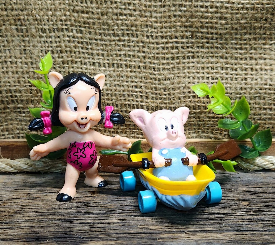 LOONEY TUNES, Petunia Pig as Wonder Pig Vintage 1991 or Hamton J. Pig ...