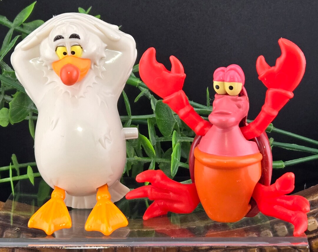 1996 ARIEL LITTLE MERMAID Disney Vintage 90s Toy. Scuttle or Sebastian ...